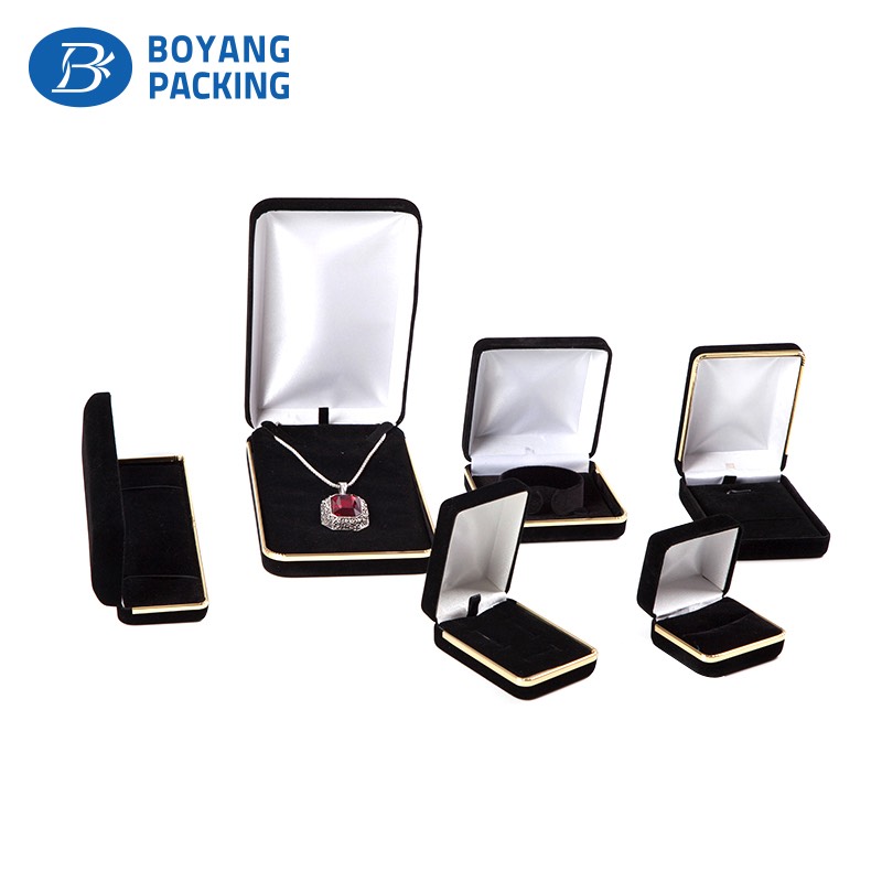 black luxury plastic jewelry box for jewelry - Jewelry packaging sets