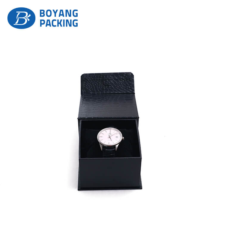 Black wholesale watch box, watch packing box factory - Watch box&bag